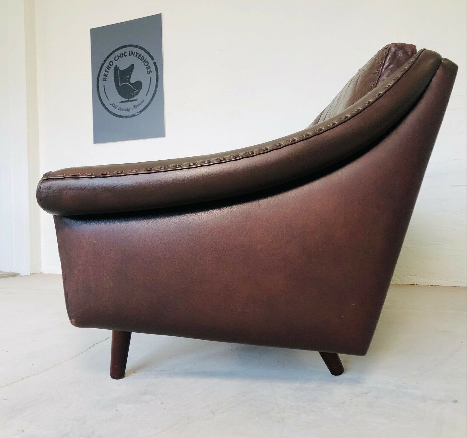 Vintage Danish Mid Century Aage Christiansen 3 Person "Matador" Sofa ...